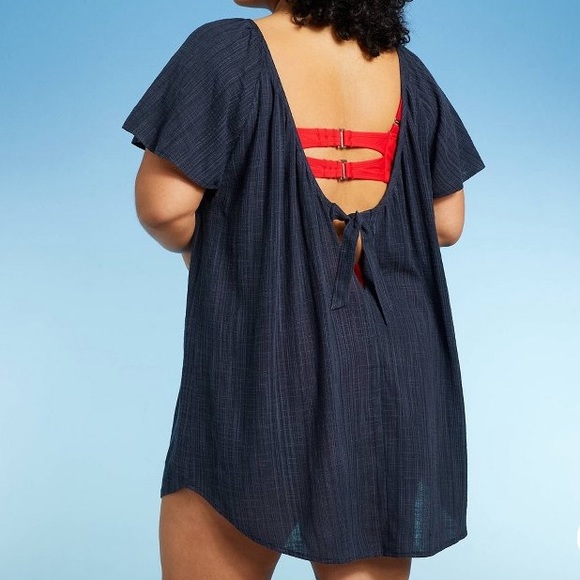 Kona Sol | Swim | Kona Sol Navy Blue Swim Coverup Dress Small | Poshmark